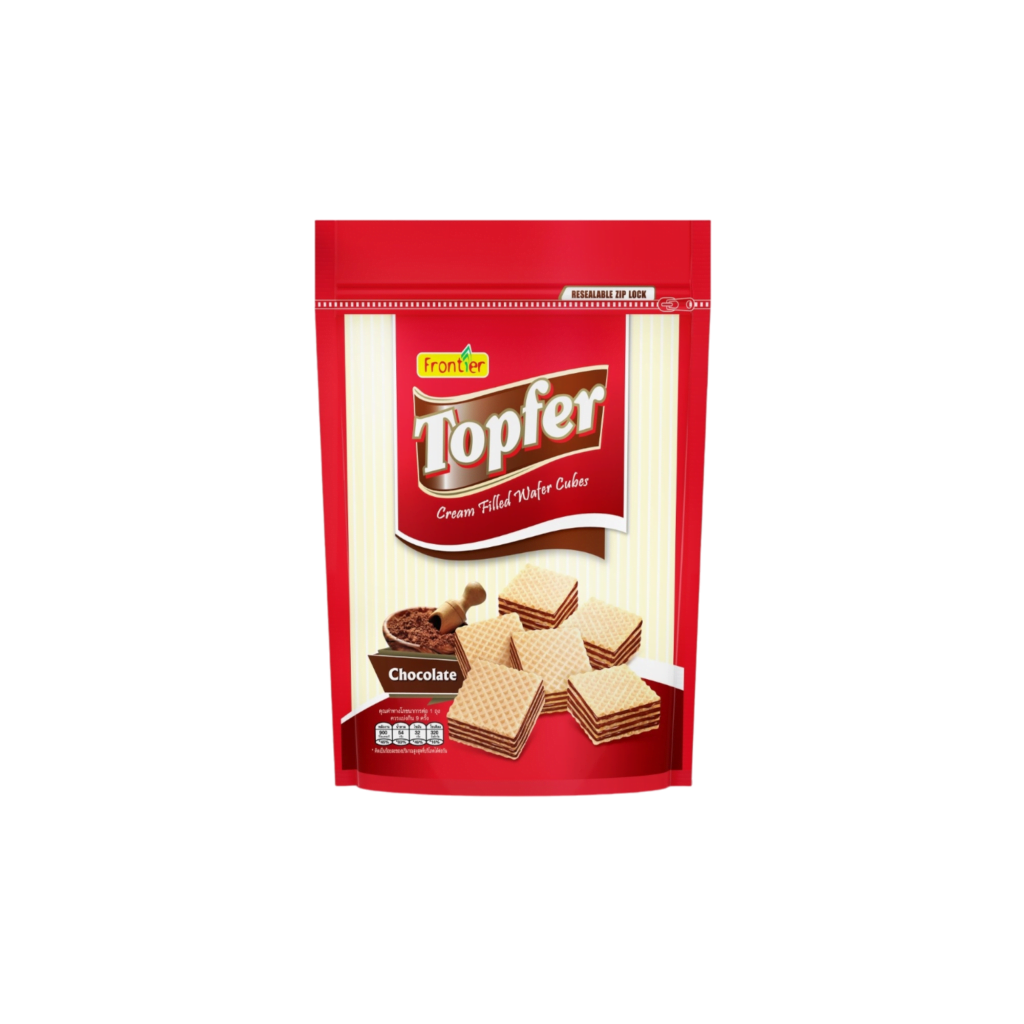 Topfer Chocolate Cream Filled Wafer Cubes – PT. Food Lintas Samudra