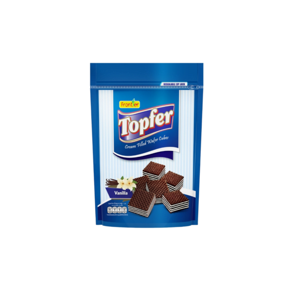 Topfer Vanilla Cream Filled Wafer Cubes – PT. Food Lintas Samudra